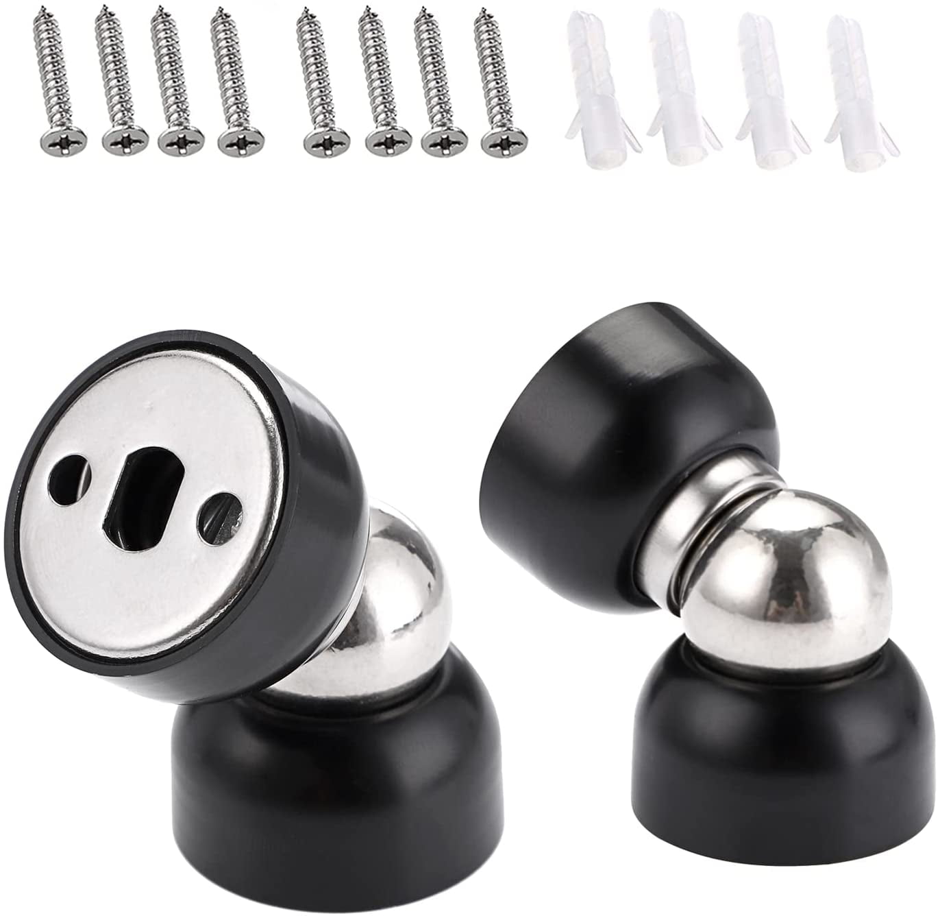 Sumnacon 2Pcs Powerful Magnetic Door Stoppers - Stainless Steel Mini ...