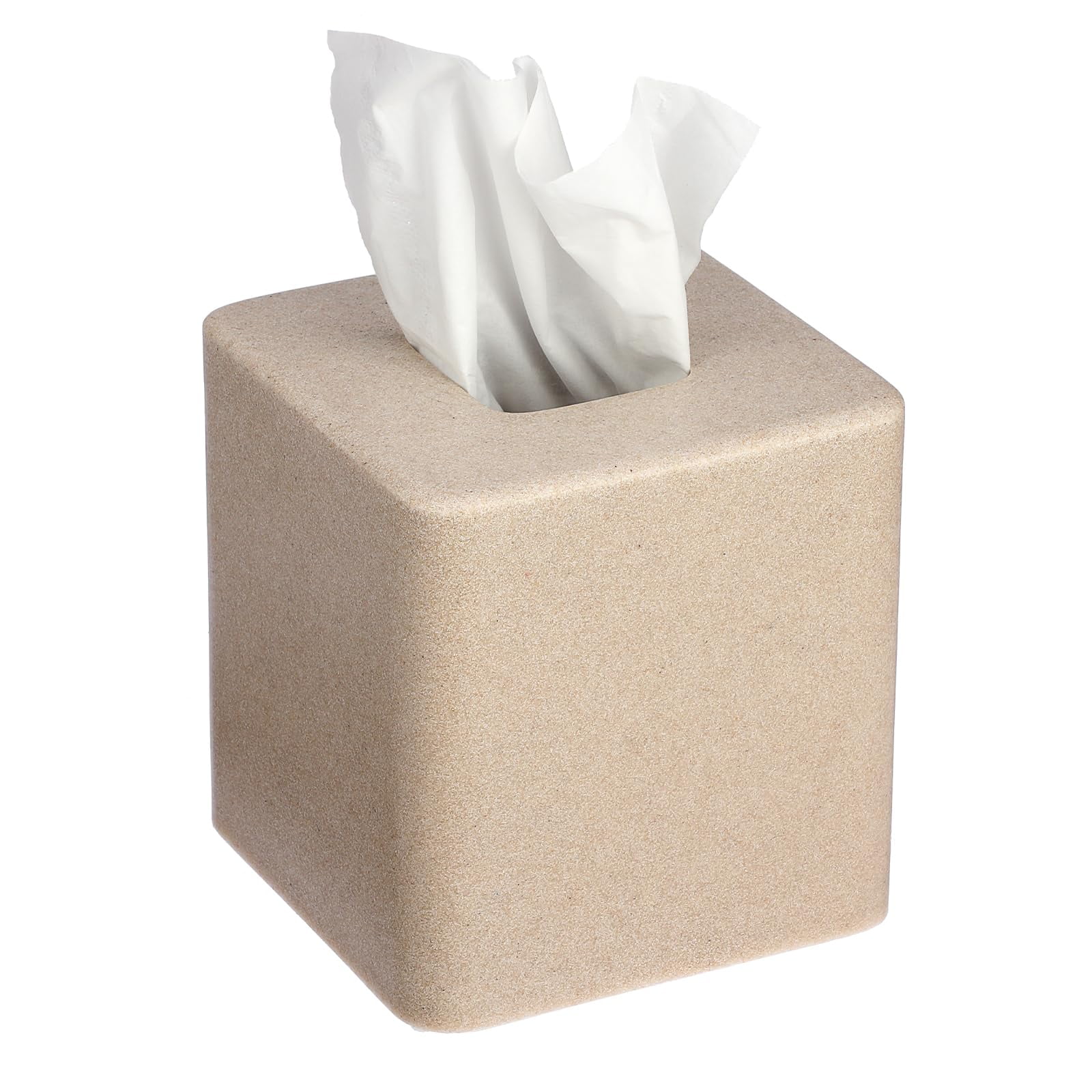 Sumnacon Resin Square Tissue Box Cover - Stylish Cube Tissue Box Holder ...