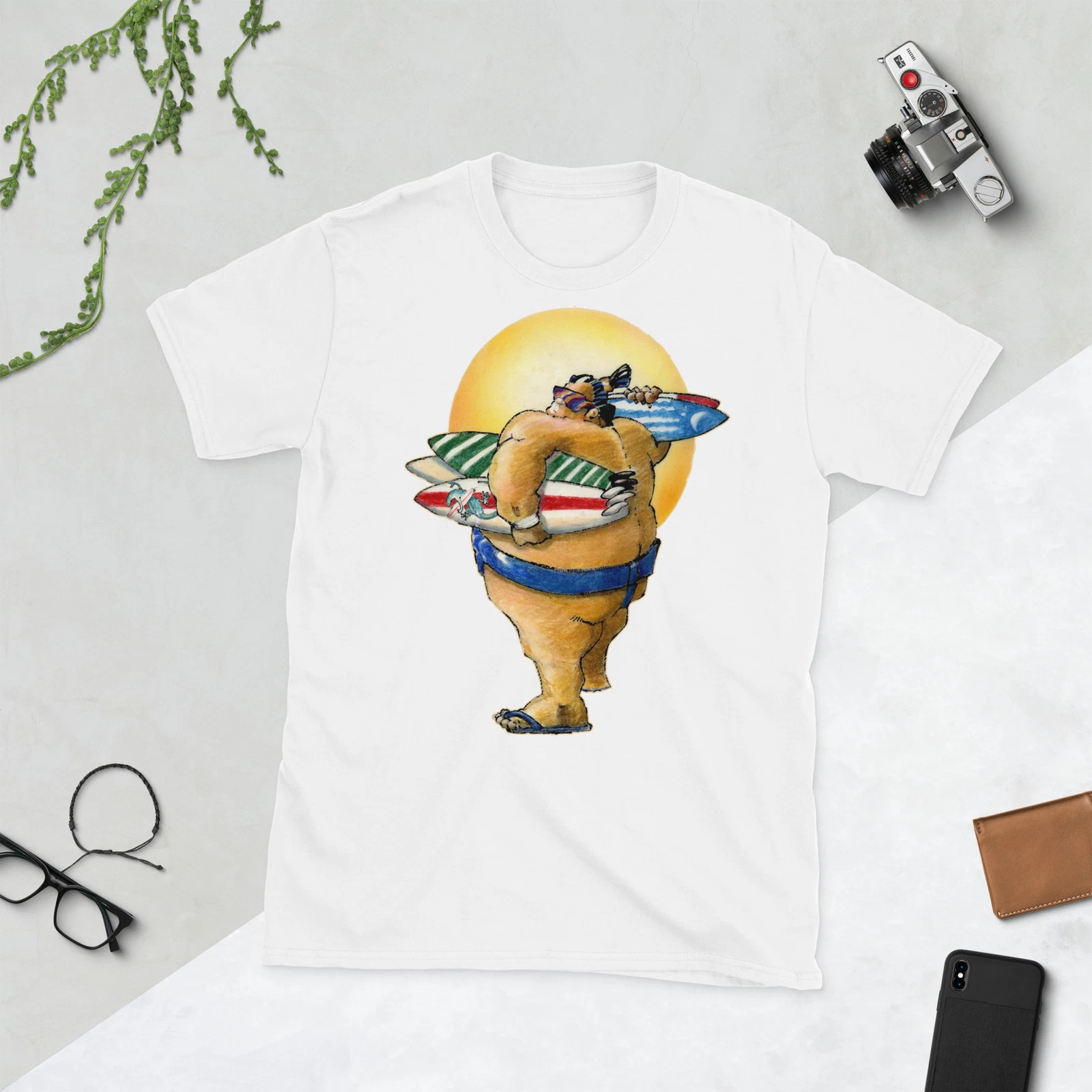 Sumo Surf Wrestling Vintage Sumo Wrestler Retro Sumo Short-Sleeve ...