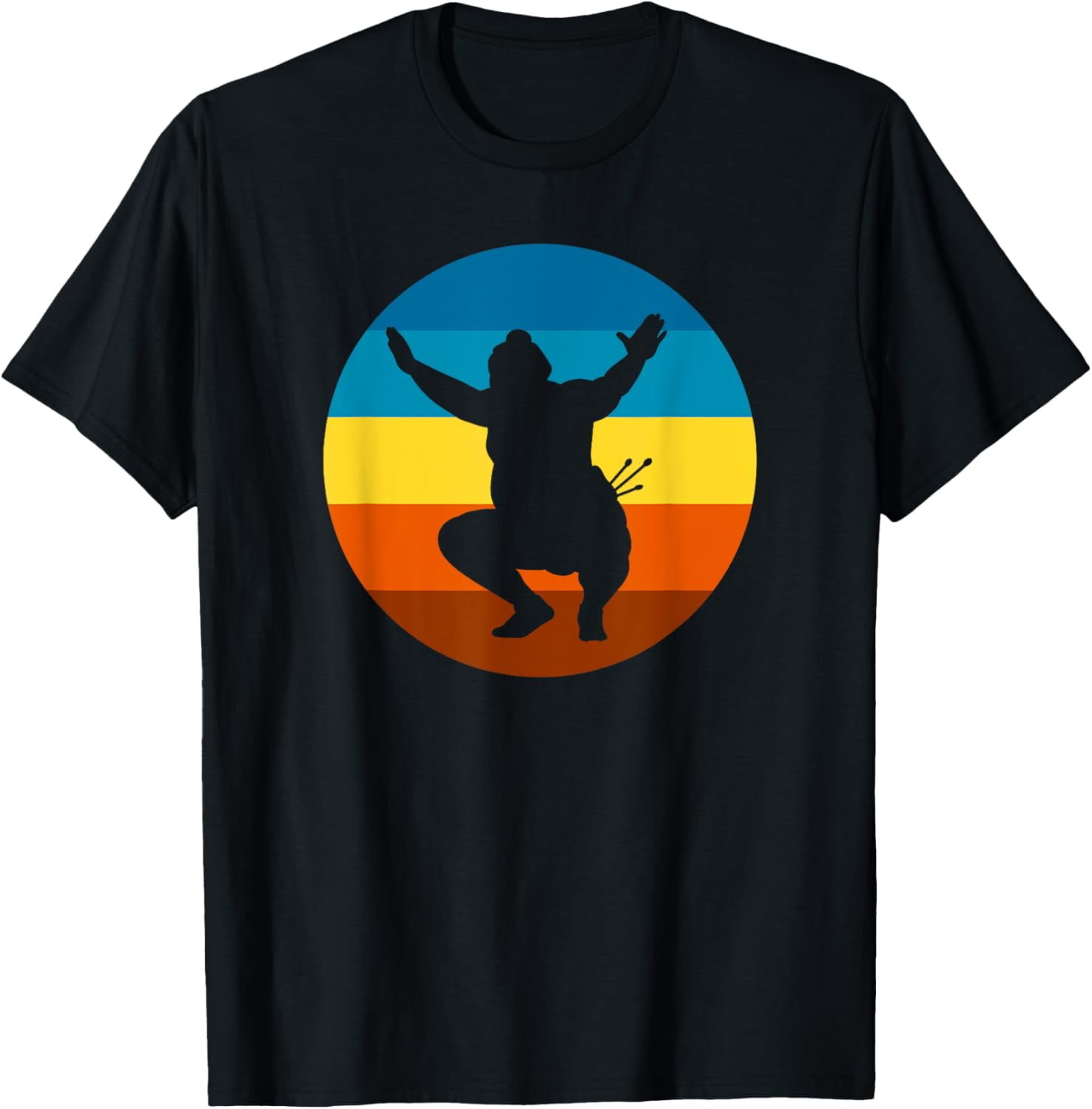 Sumo Wrestling Retro Sunset - Sumo Wrestlers T-Shirt - Walmart.com