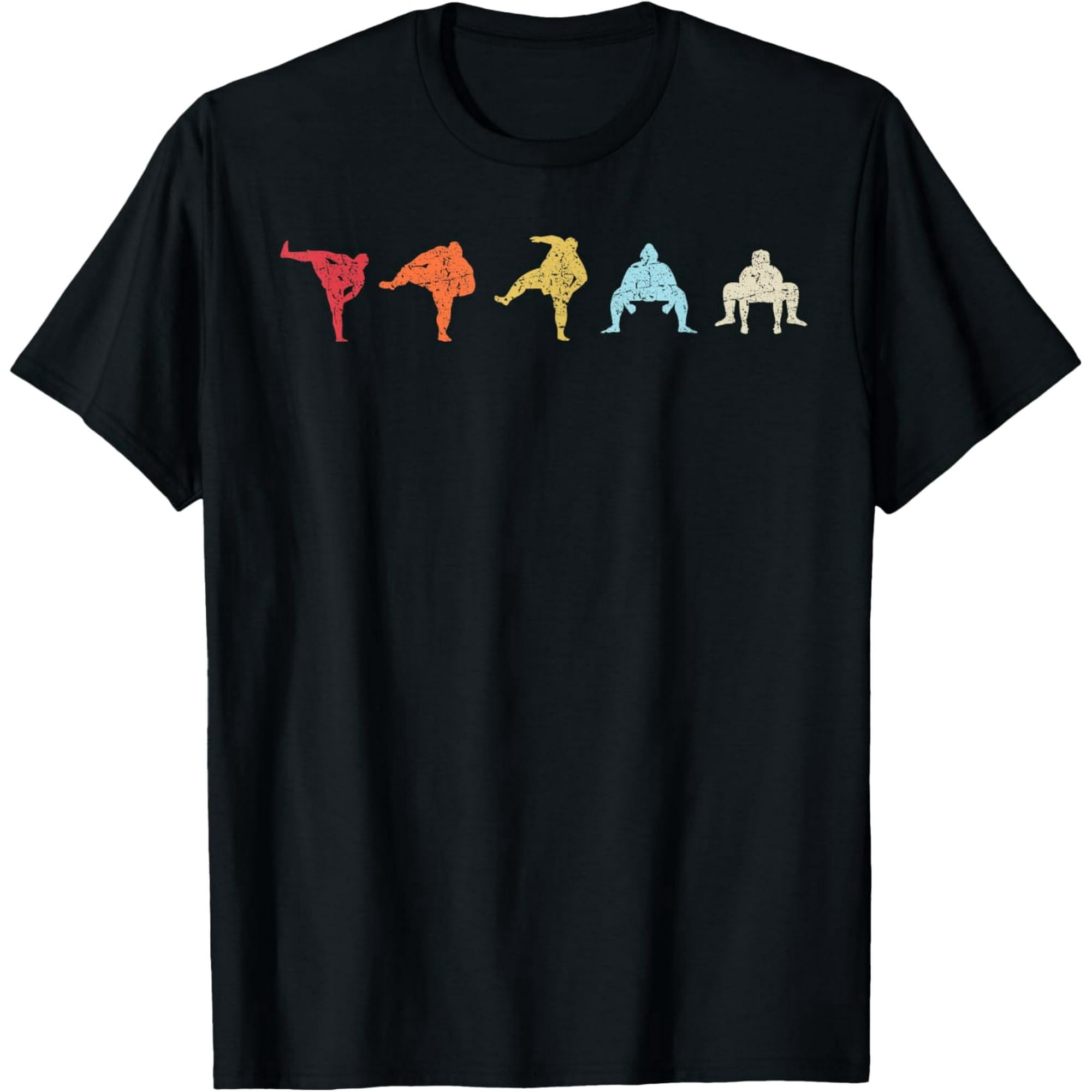 Sumo Wrestling Vintage Sumo Wrestler Retro Sumo T-Shirt - Walmart.com