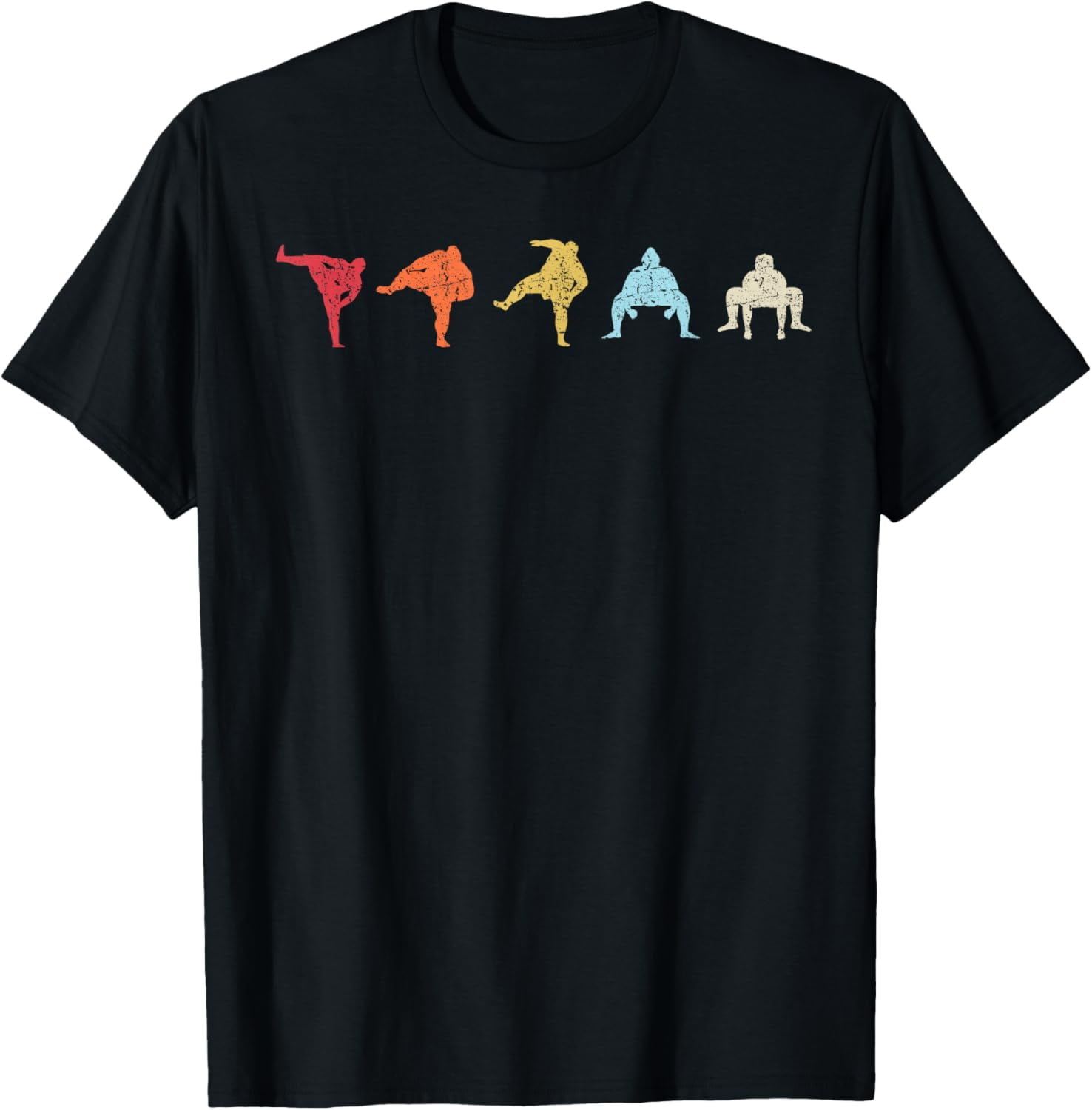 Sumo Wrestling Vintage Sumo Wrestler Retro Sumo T-Shirt - Walmart.com
