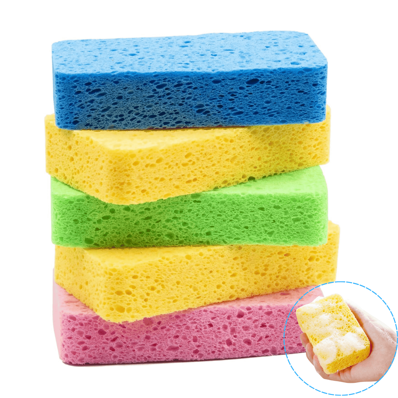 Sumovey Clearance! Cleaning Sponge, Kitchen for Dishes Sponges Dish Non ...