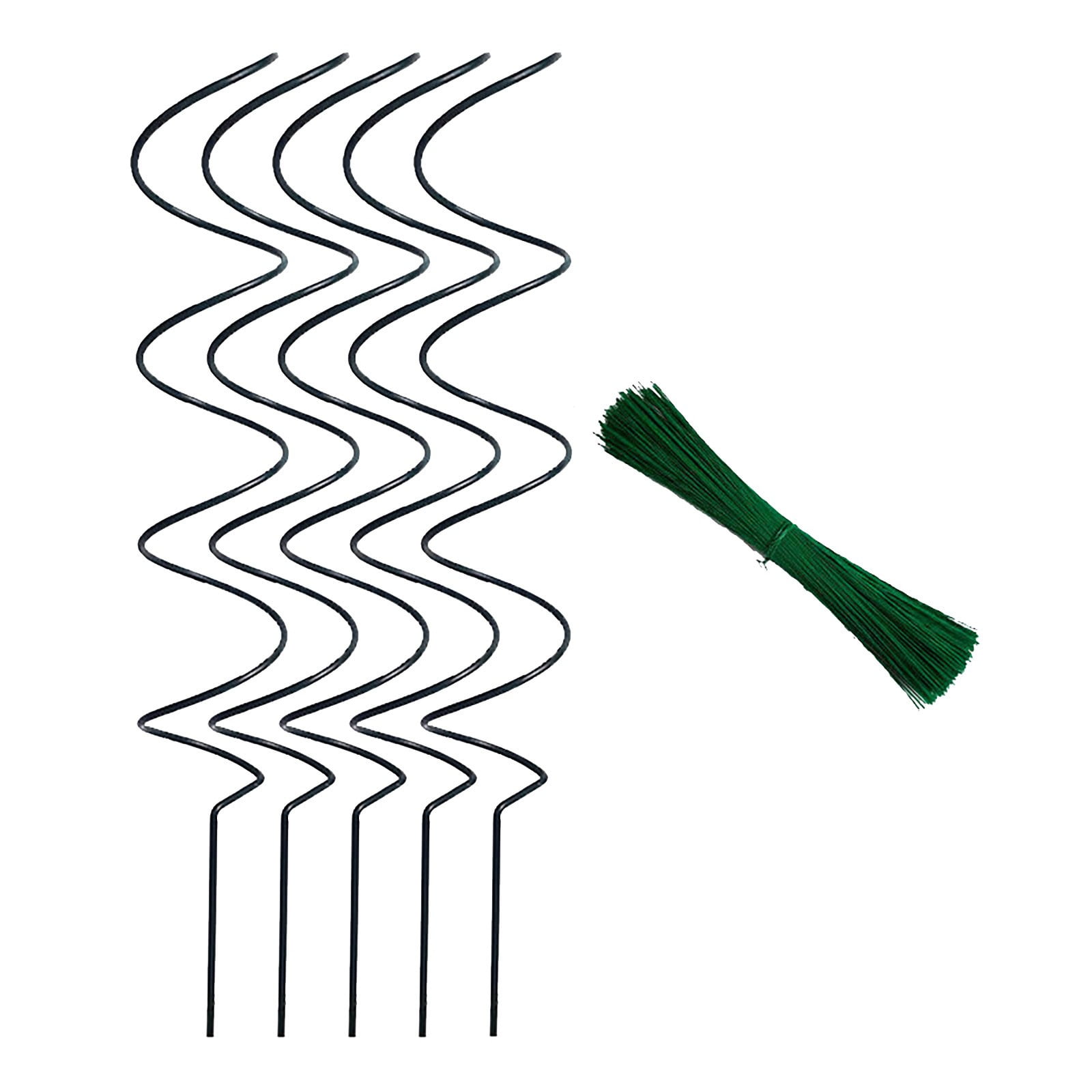 Sumovey Flower Stand + Binding Wire, Spiral Flower Stand, Tomato Stakes ...