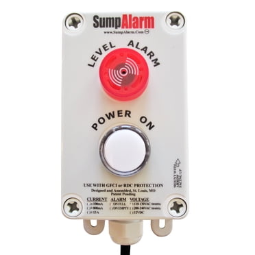 Wireless (Wifi) Sump Alarm High/Low Level Tank Alarm w 10ft Cable 120V ...