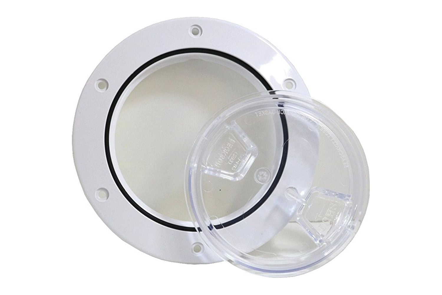 Sump Cover Inspection Port - White with Clear 4" Screw-off Window ...