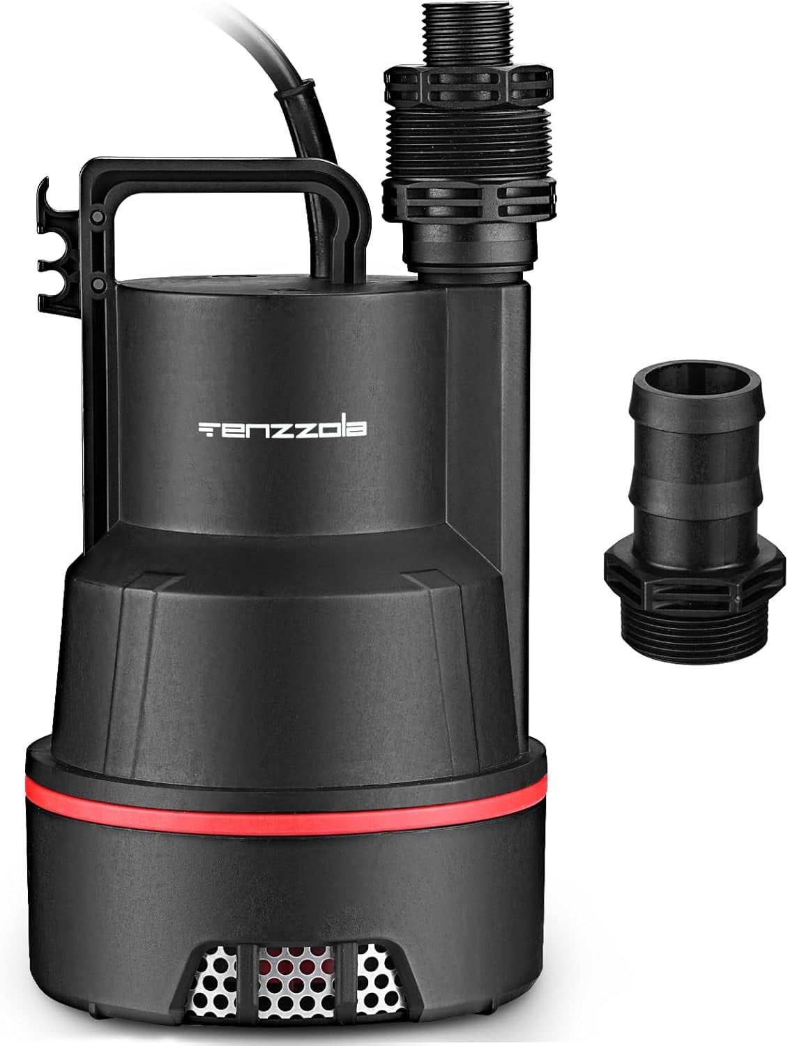 Sump Pump, 1/4 HP 2000GPH Submersible Utility Water Pump, Thermoplastic ...