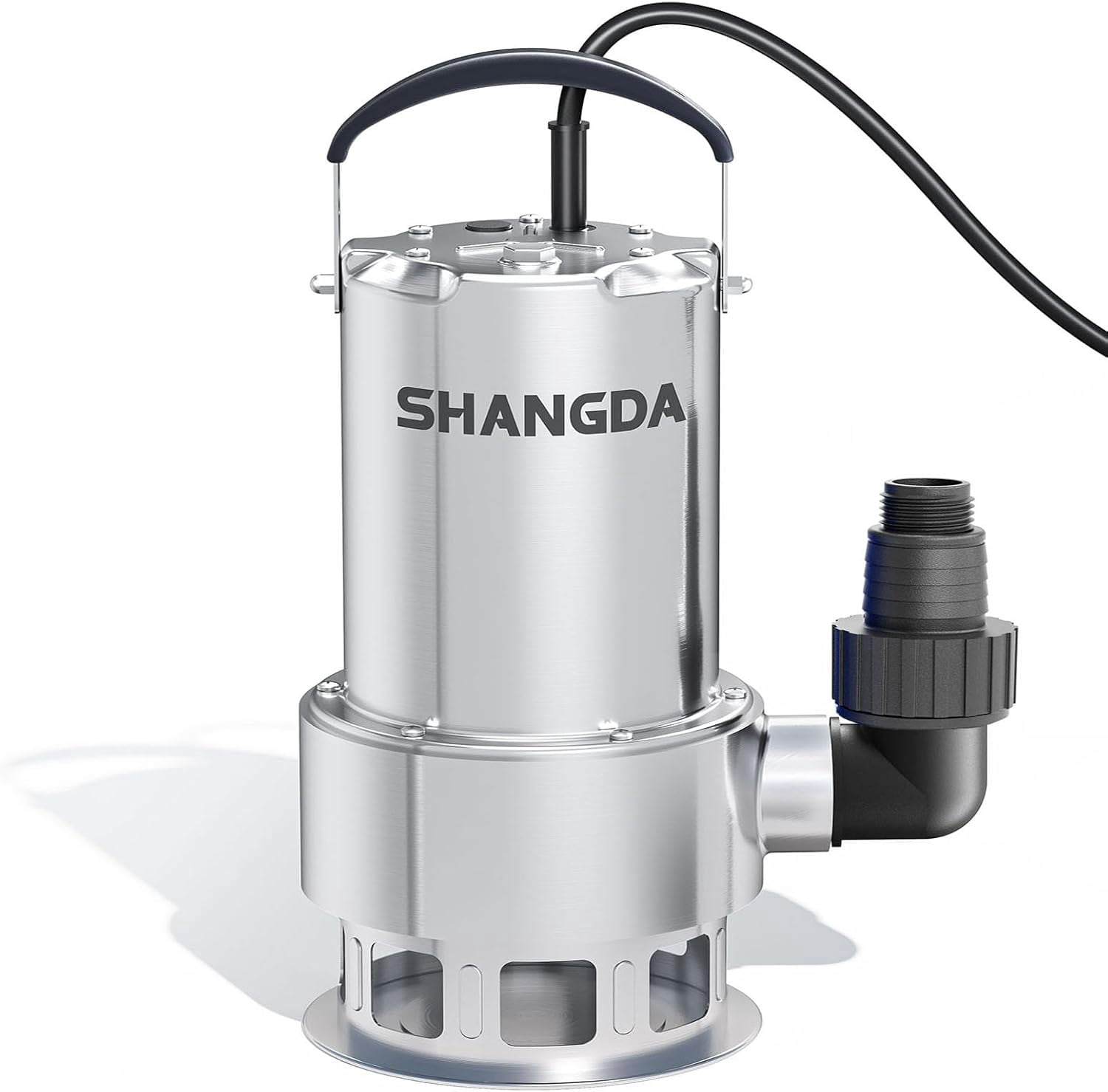 Sump Pump 1.6 HP Submersible Water Draining Pump 5500 GPH Stainless ...