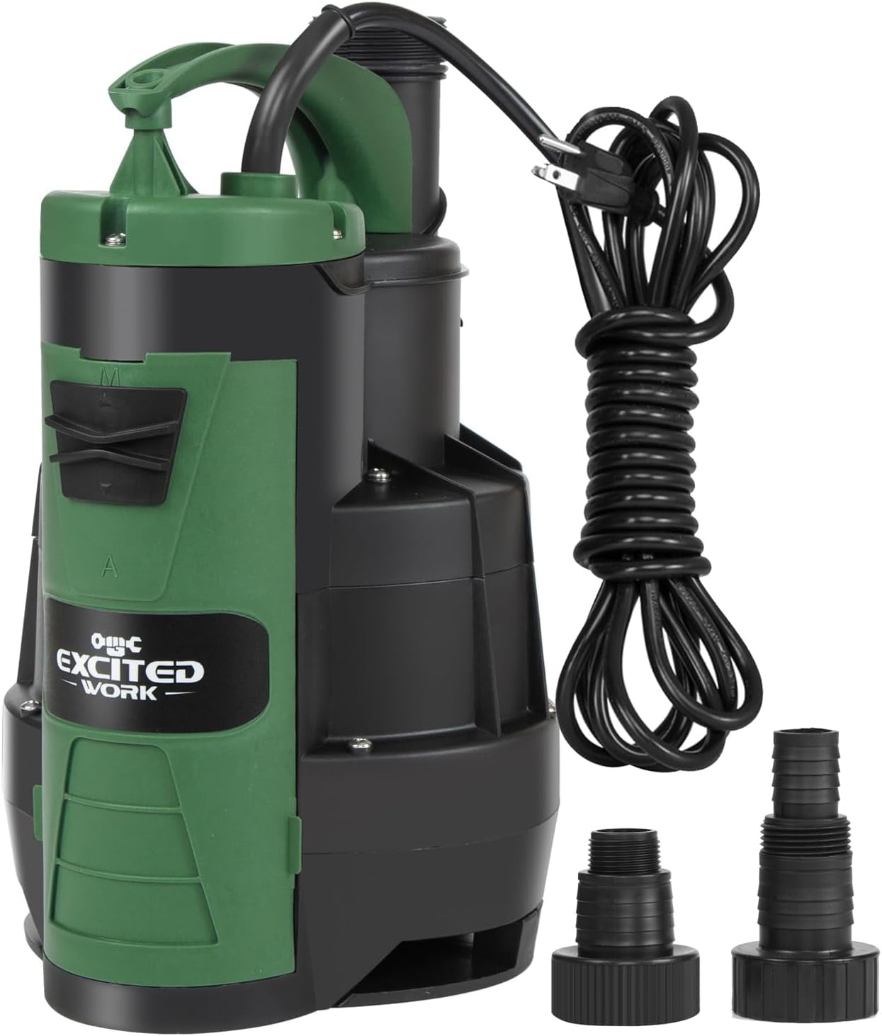 Sump Pump, 1HP 3500GPH Submersible Clean/Dirty Water Pump with Build-in ...