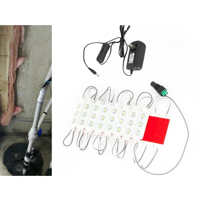 Sump pump room LED light, Bright String Module Light for Maintenance ...