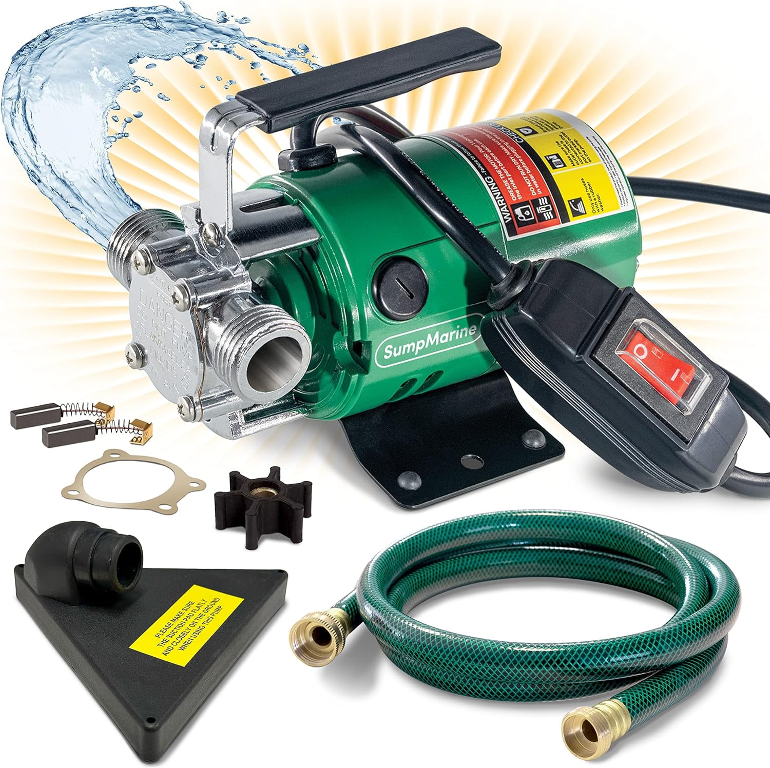 SumpMarine Utility Pump for Water Removal, 115V Motor, Lightweight ...
