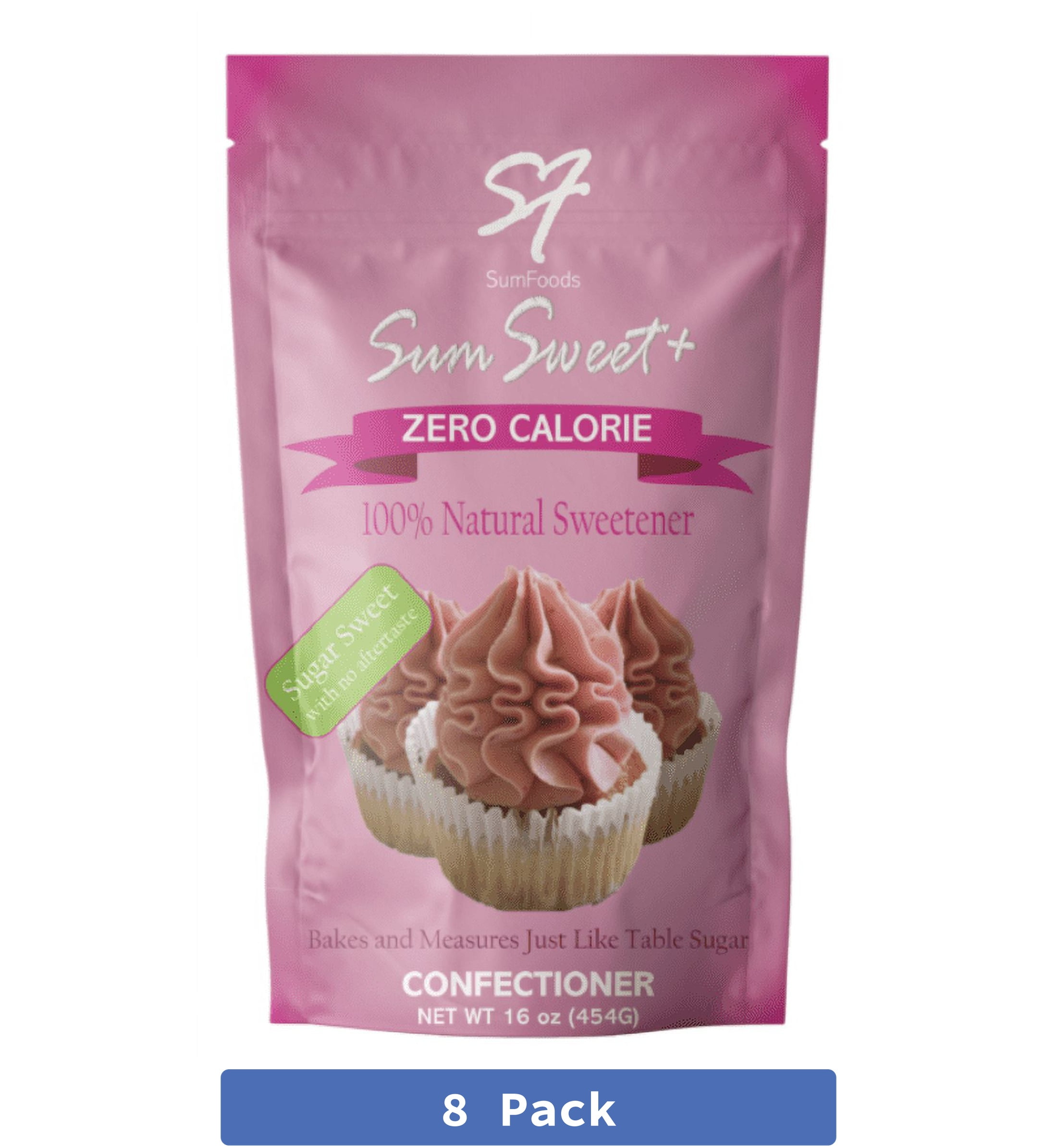 Sumsweet Plus Confectioners Sweetener Blend 16 oz (Pack of 8) - Walmart.com