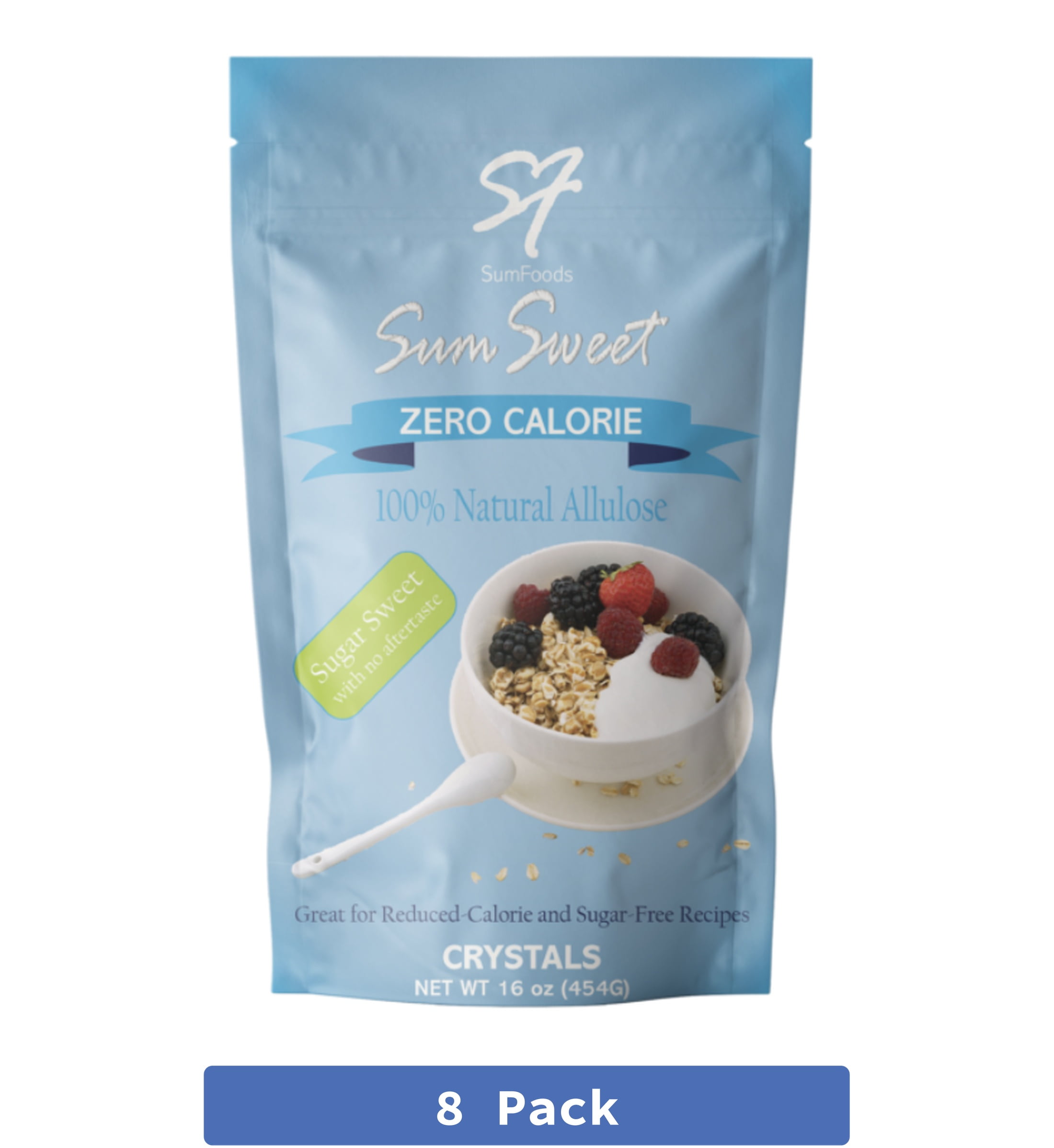 Sumsweet Plus Crystalline Allulose Sweetener 16 oz (Pack of 8 ...