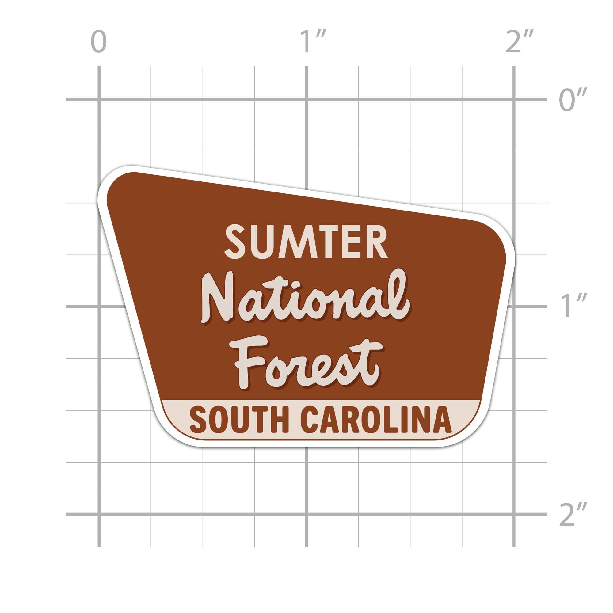 Sumter National Forest South Carolina sc Sticker for water bottle phone ...