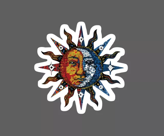 Sun And Moon Sticker Mosaic Waterproof Sticker Phone Decal Water Bottle ...