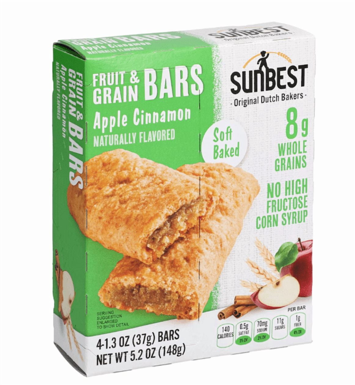 Sun Best Apple Cinnamon Fruit and Grain Bars, 4-ct. Pack (Pack of 3 ...