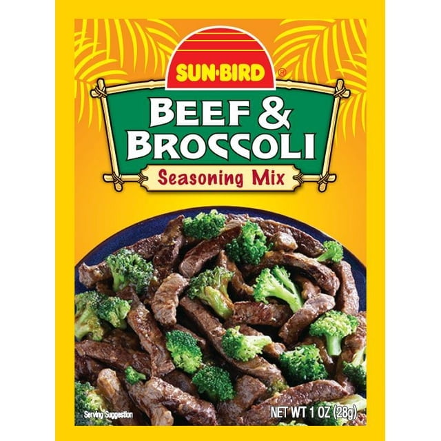 Sun-Bird Beef & Broccoli Seasoning Mix 1 oz (Pack of 10) - Walmart.com