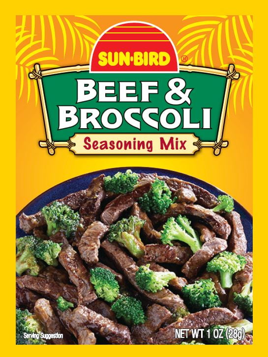 Sun-Bird Beef & Broccoli Seasoning Mix 1 oz Pouch for Asian Cuisine and ...
