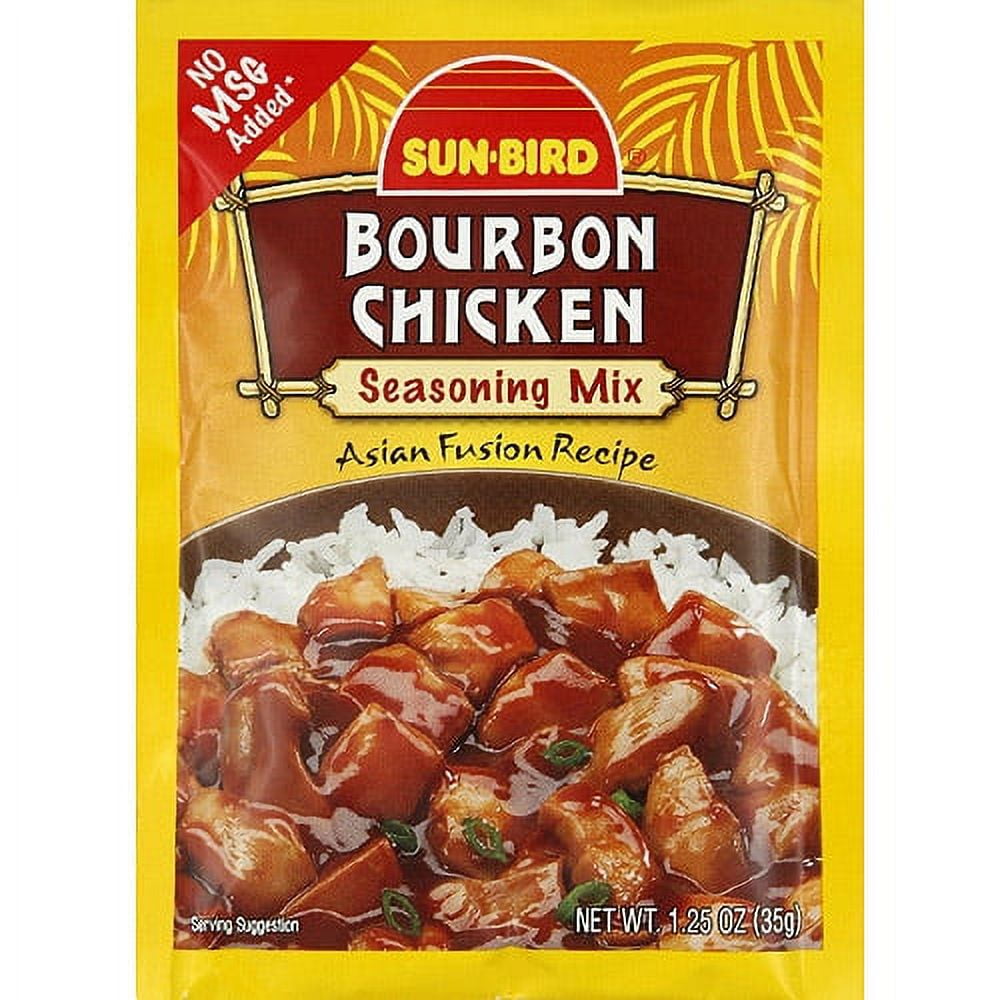 Sun-Bird Bourbon Chicken Seasoning Mix, 1.25 oz, (Pack of 24) - Walmart.com