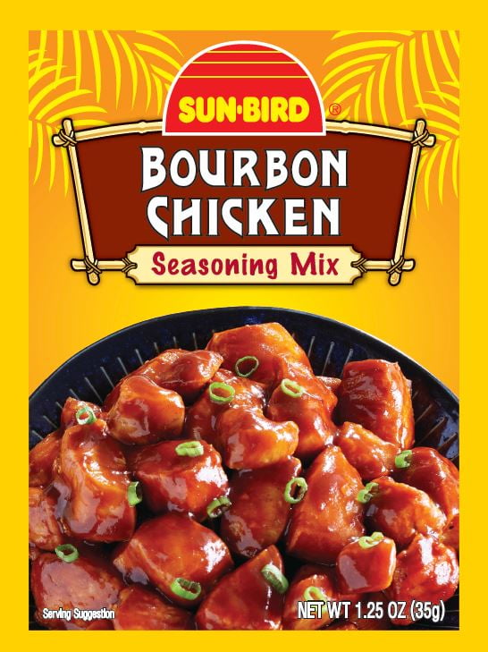 Sun-Bird Bourbon Chicken Dry Seasoning Mix, Flavorful Spice, 1.25 oz ...