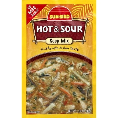 Sun Bird Hot & Sour Soup Mix, 1.34 oz, Add Water for Authentic Chinese ...