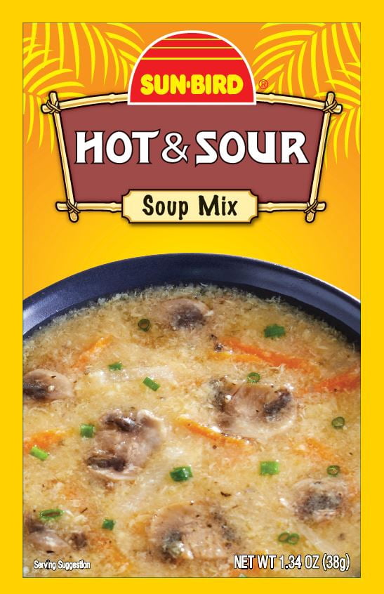 Sun Bird Hot & Sour Soup Mix, 1.34 oz, Add Water for Authentic Chinese ...