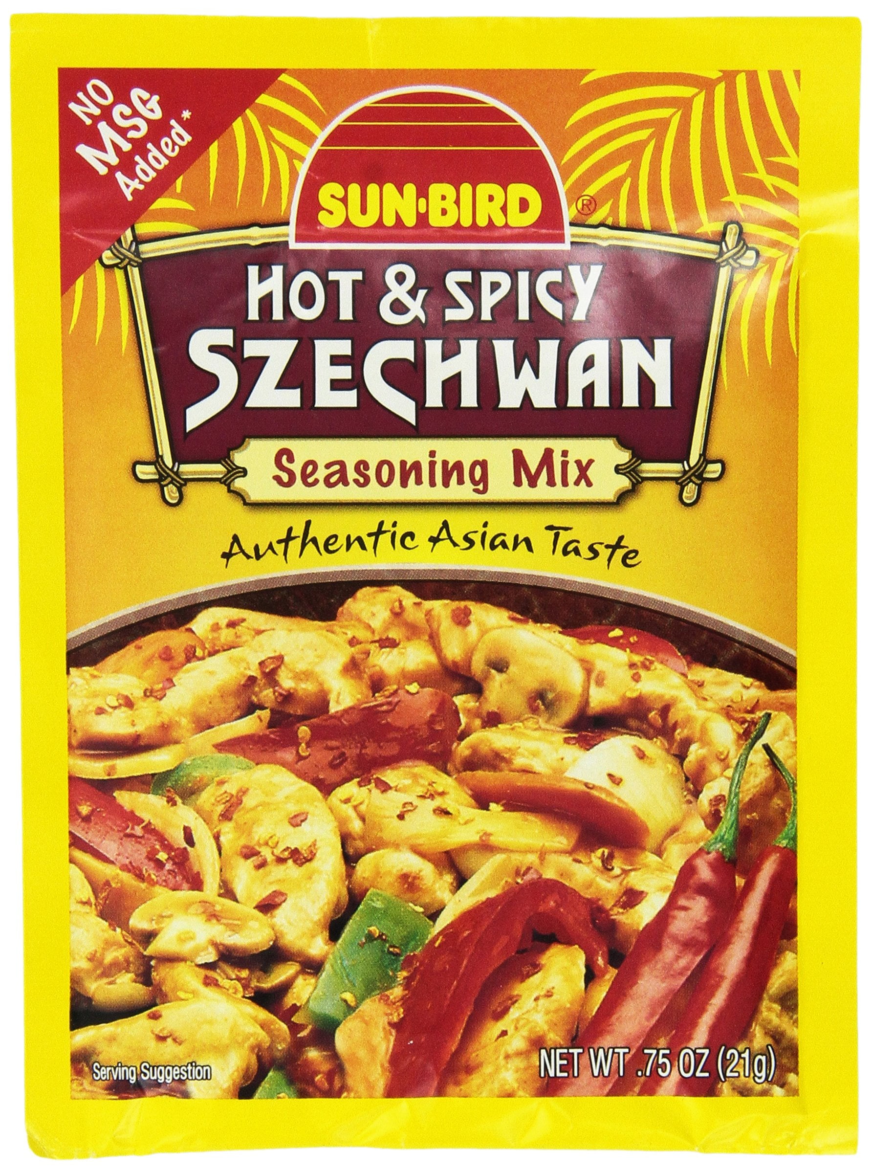 Sun Bird Hot & Spicy Szechwan Seasoning Mix, Authentic Asian Taste, No ...