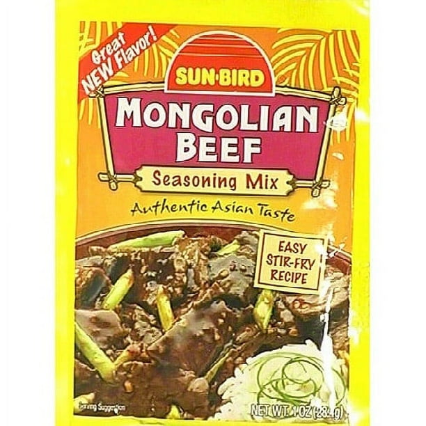 Sun-Bird Mongolian Beef Seasoning Mix, 1 oz, (Pack of 24) - Walmart ...