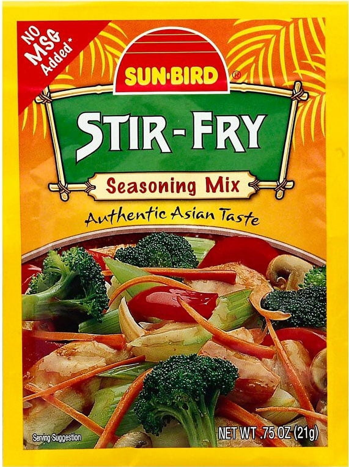 Sun Bird Stir-Fry Seasoning Mix, 0.75 OZ (Pack of 24) - Walmart.com