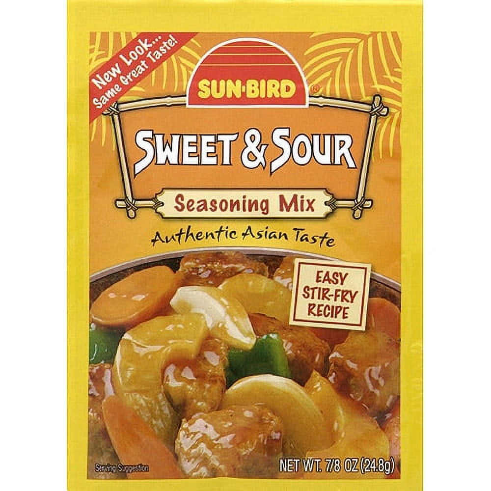 Sun-Bird Sweet & Sour Seasoning Mix, 0.875 oz, (Pack of 24) - Walmart.com