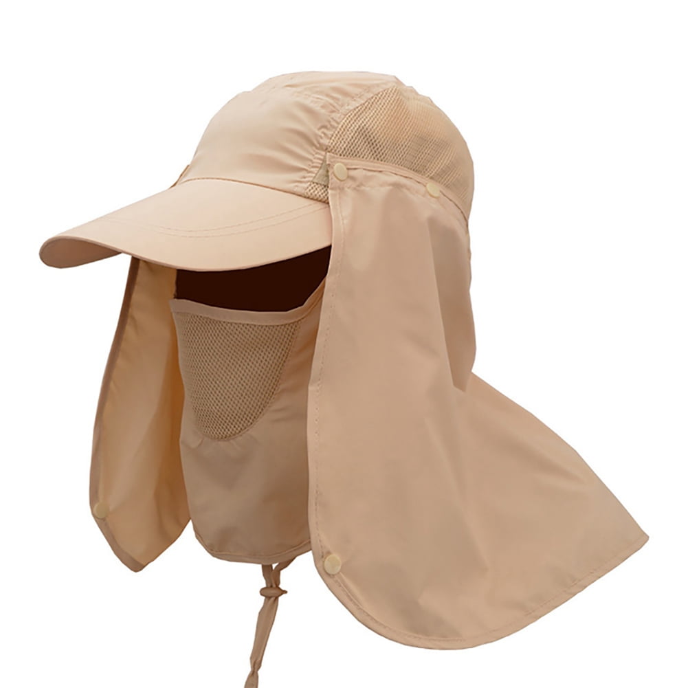 Sun Blocker Hats Outdoor Sun Protection Fishing Cap with Neck Flap ...