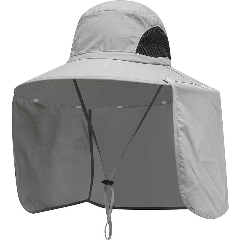 Sun Blocker Hats Outdoor Sun Protection Fishing Cap with Neck Flap ...
