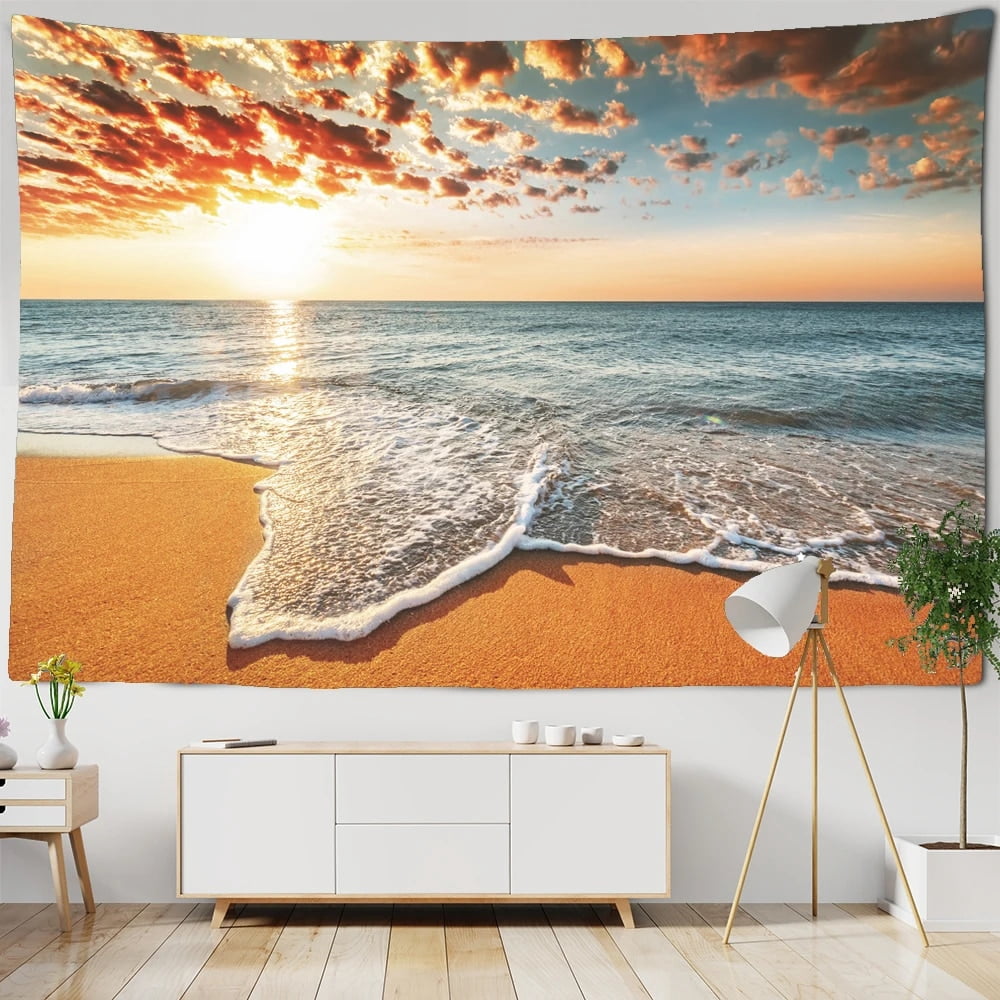Sun Blue Sky and White Clouds Tapestry Wall Hanging Scery Tapestry ...