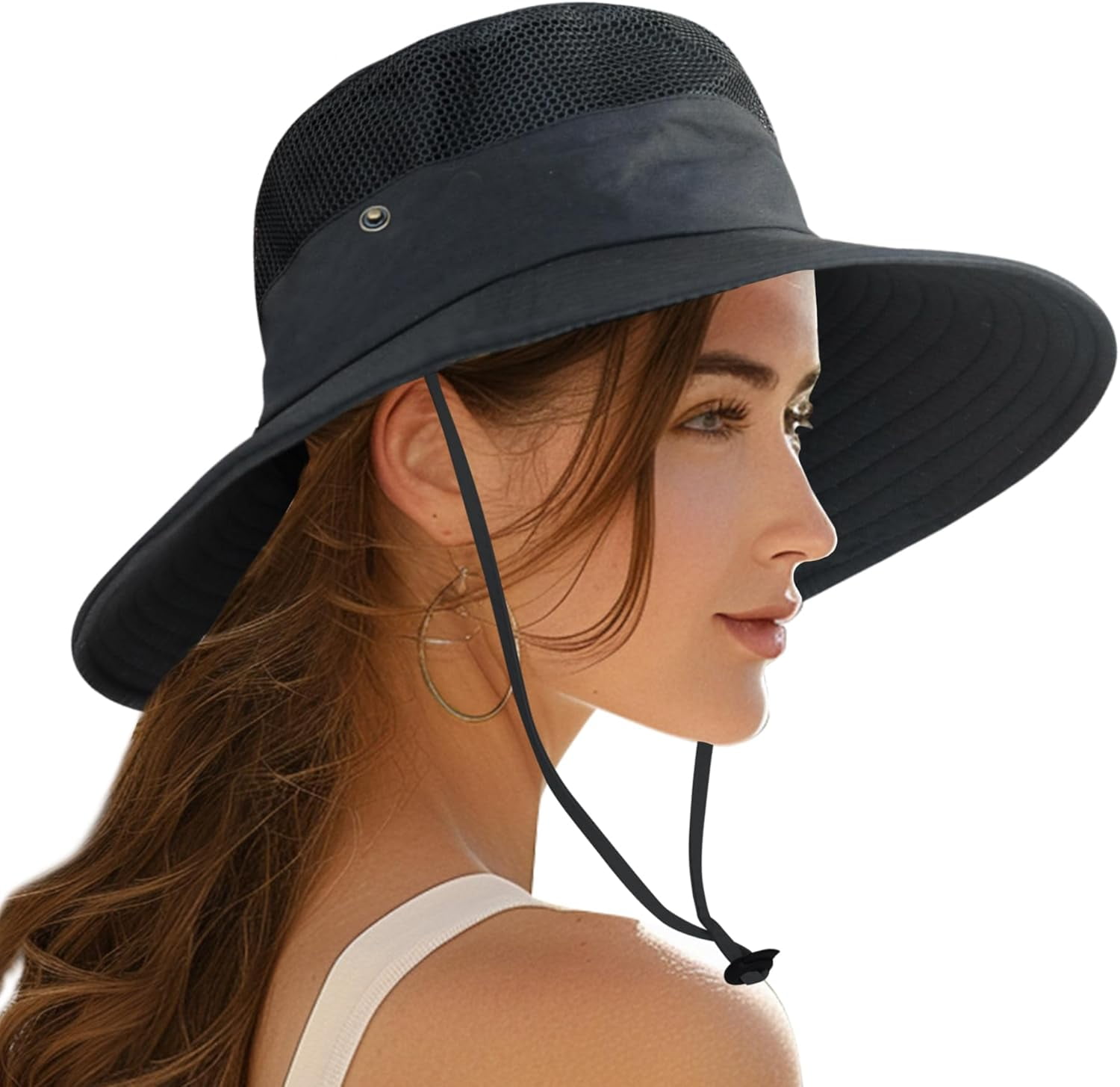 Sun Bucket Hats for Men Women 3” Wide Brim UPF 50+ Fishing & Beach Hat ...