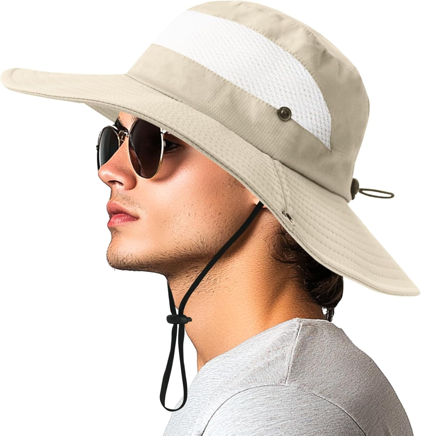 Sun Bucket Hats for Women Men UV Protection Wide Brim Fishing Hat Beach ...