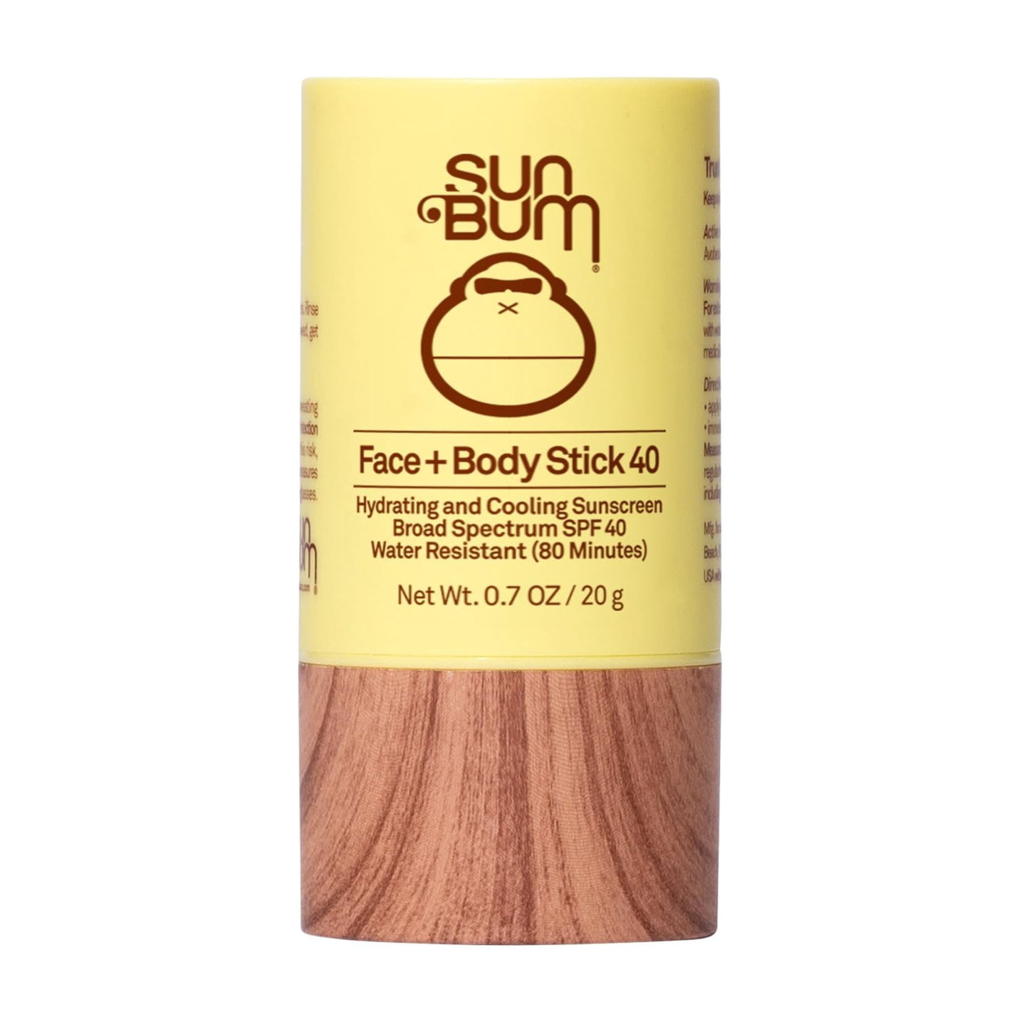 Sun Bum Original Face & Body Stick, Hydrating & Cooling Sunscreen, SPF ...