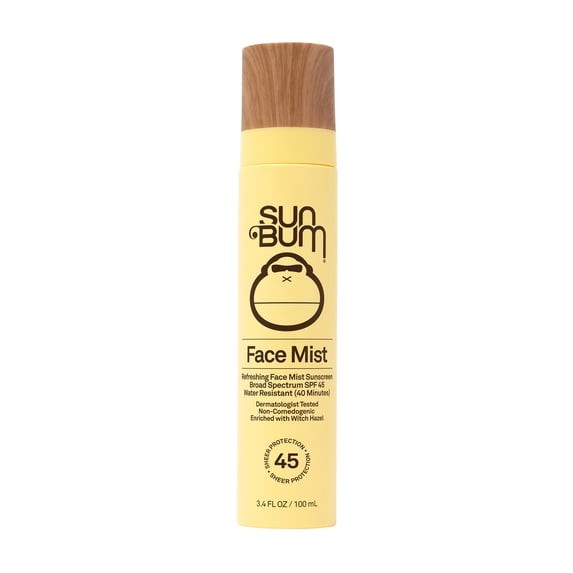 Sun Bum Water Resistant SPF 45 Sheer Facial Sunscreen Mist - Walmart.com