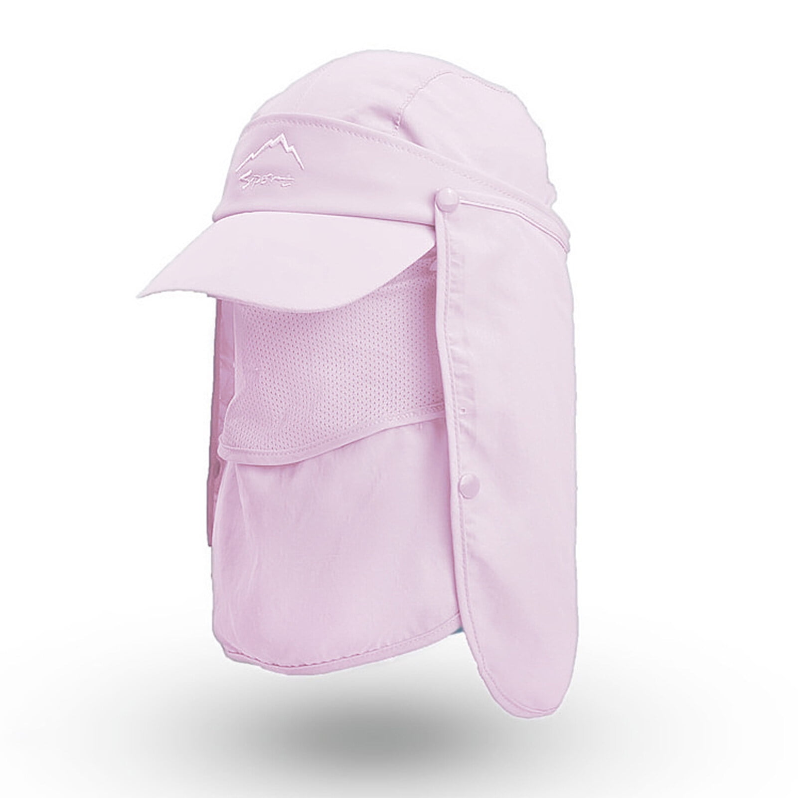 Sun Cap with Removable Face Neck Cover Flap Quick Dry Breathable ...
