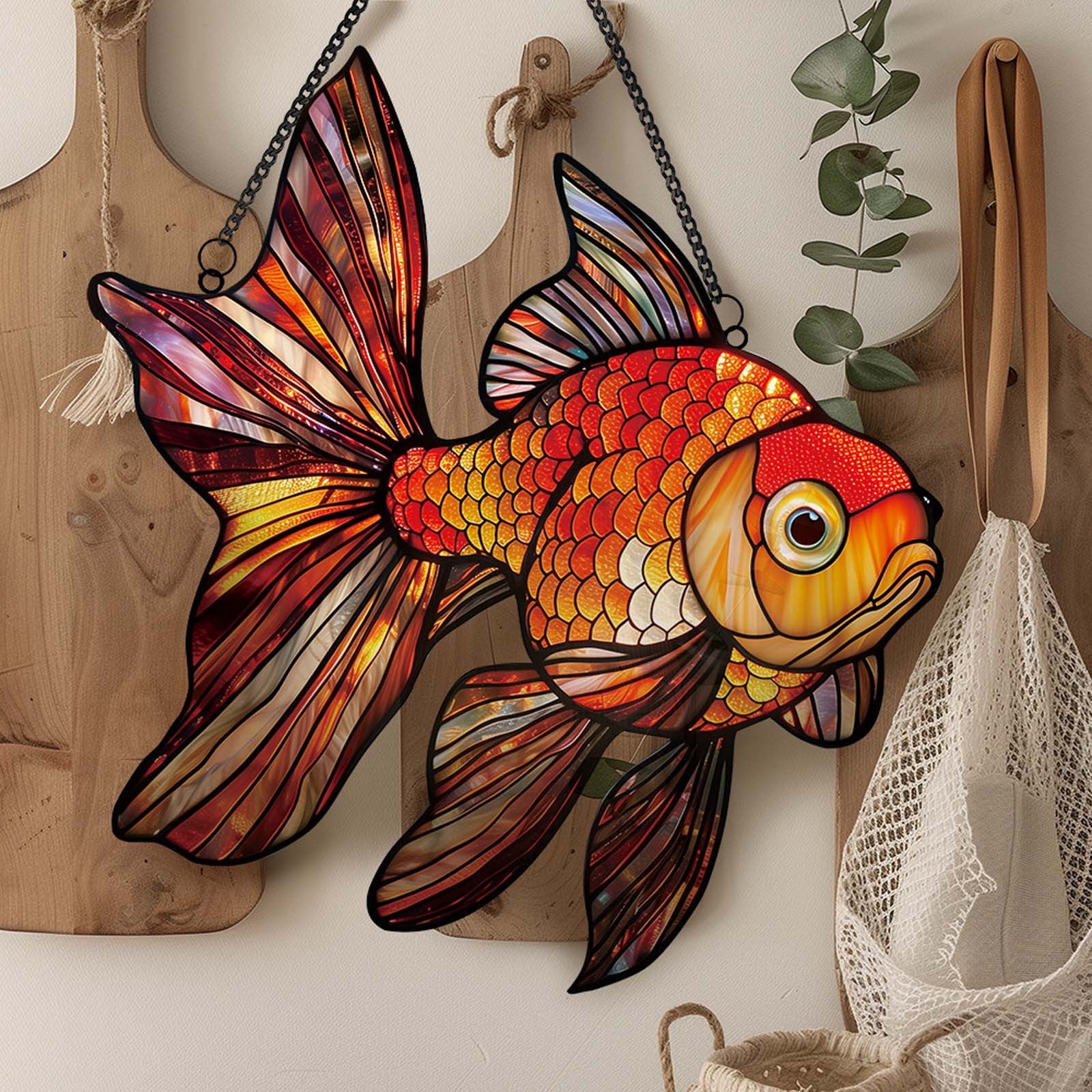 Sun Catcher Colored Glass Art Acrylic Pendant-The Happy Gift ...