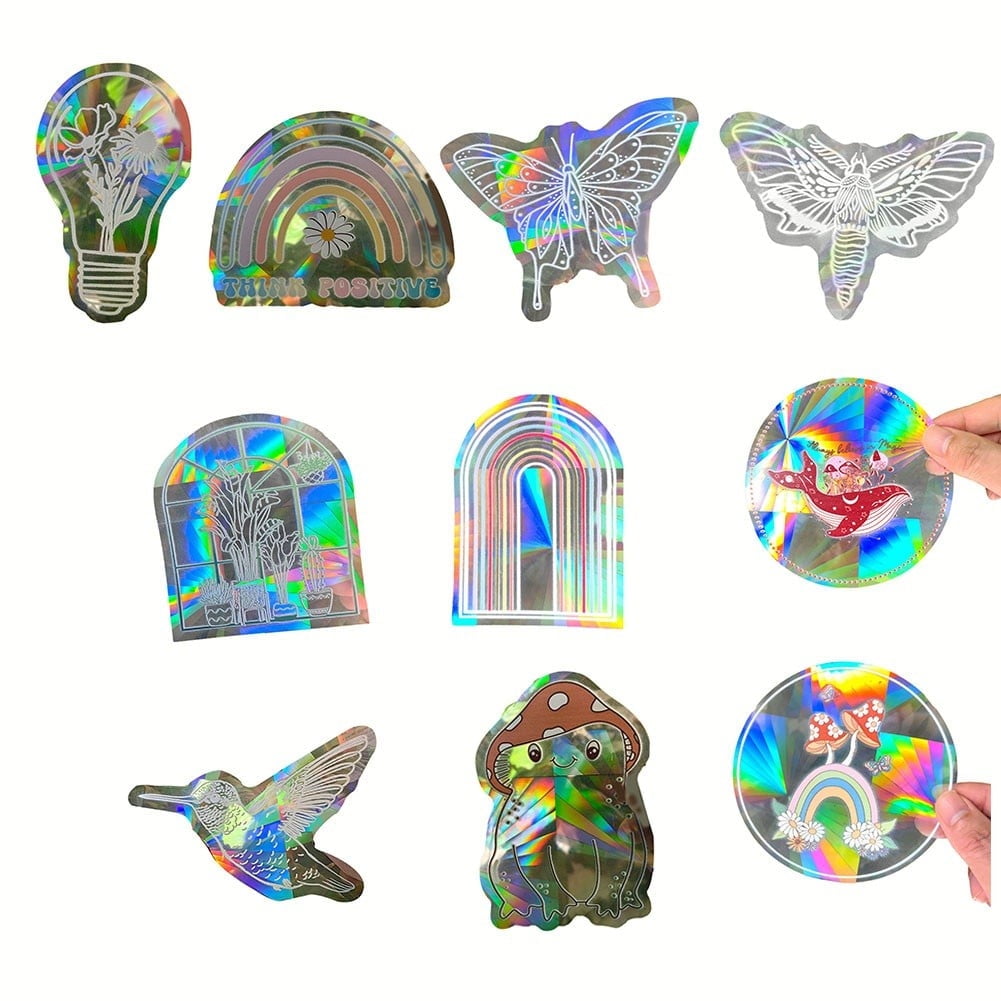 Sun Catcher PVC Glass Stickers Sun catcher Rainbow Prisms Sticker ...