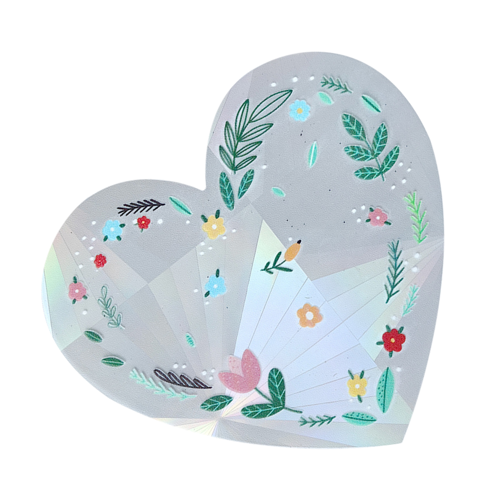 Sun Catcher Sticker Heart Window Decal Sun Catcher Sticker Window Prism ...