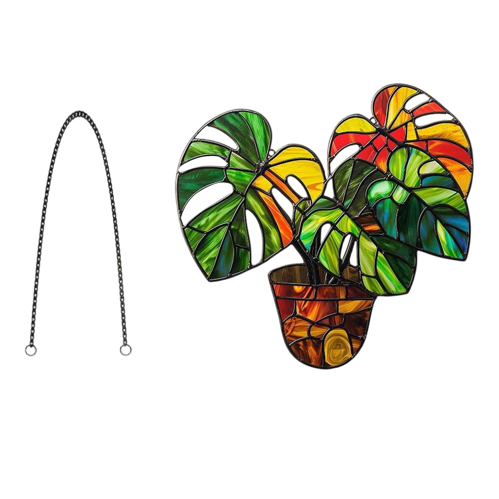 Sun Catchers Indoor Windows, Stained Glass Window Hanging Plant Window ...