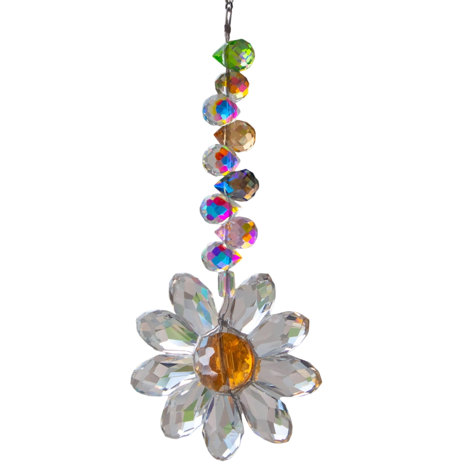 Sun Catchers with Crystals,Glass Sunflowers Rhinestones Suncatchers ...