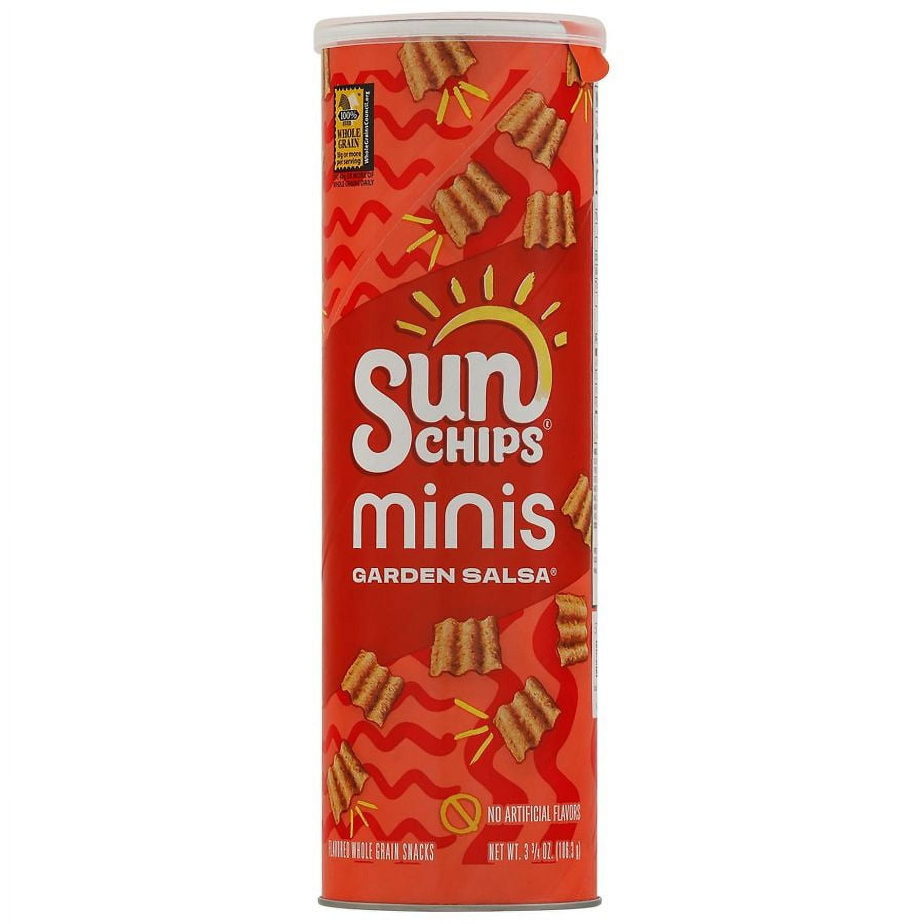 Sun Chips Minis Tortilla Chips Garden Salsa 3.75 oz Pack of 2 - Walmart.com