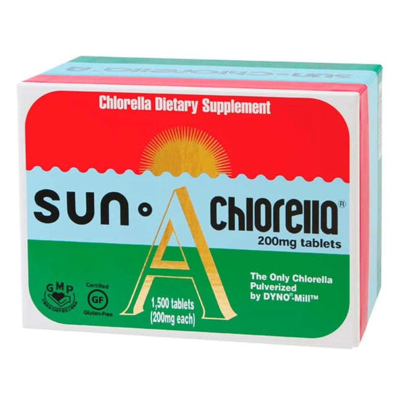 Sun Chlorella - High-Quality Dietary Chlorella Supplement A, 200 mg ...