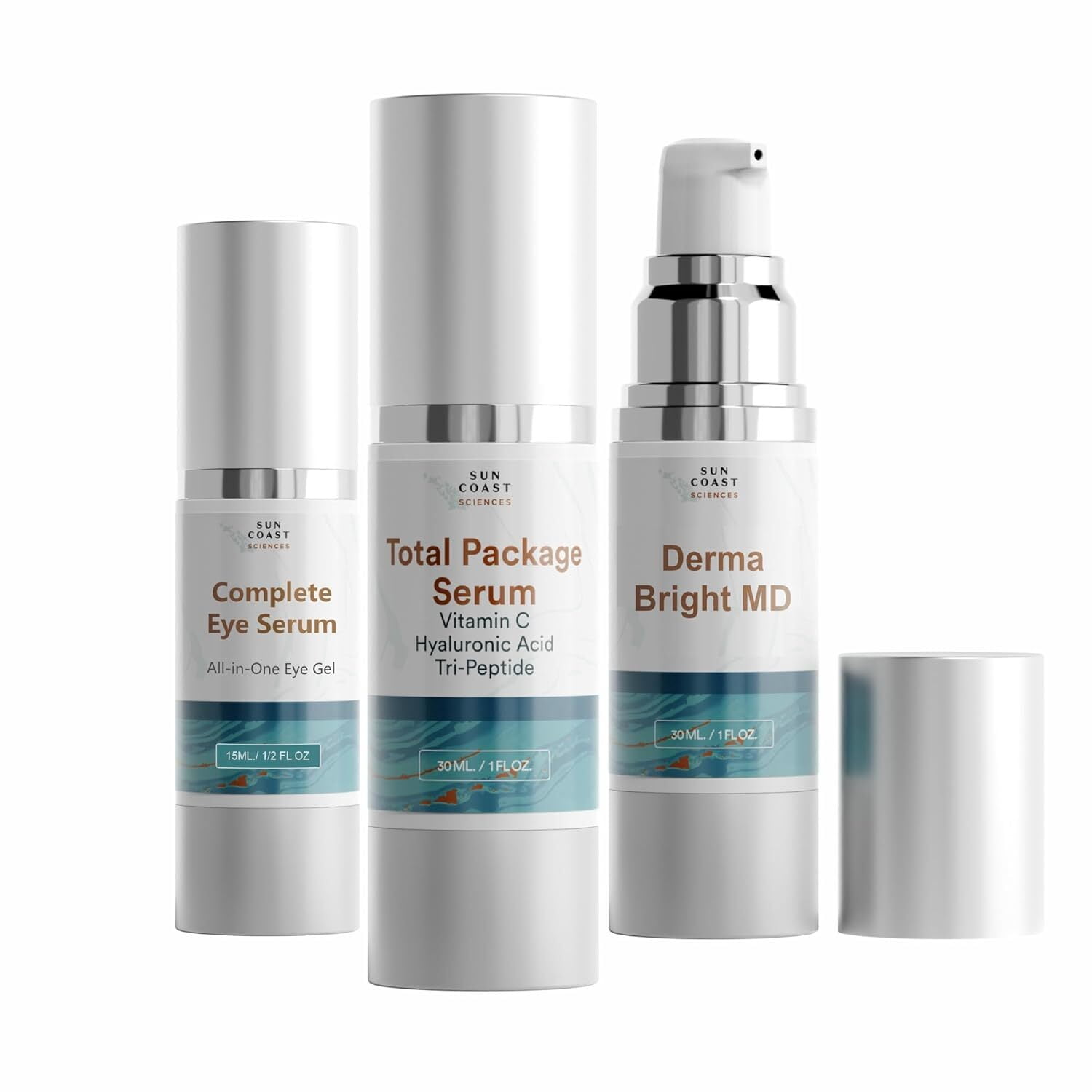 Sun Coast Science - 4 fl oz, Total Package Serum, All-In-One Vitamin C ...