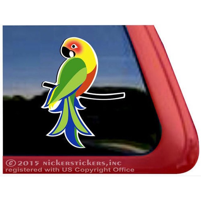 Sun Conure Parrot High Quality Vinyl Pet Bird Window Decal - Walmart.com