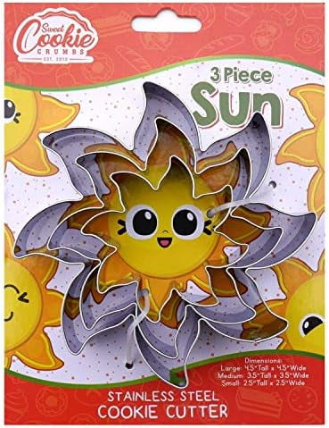 Sun Cookie Cutter Set – Sharp & Stainless Steel Cooking Utensils – A ...