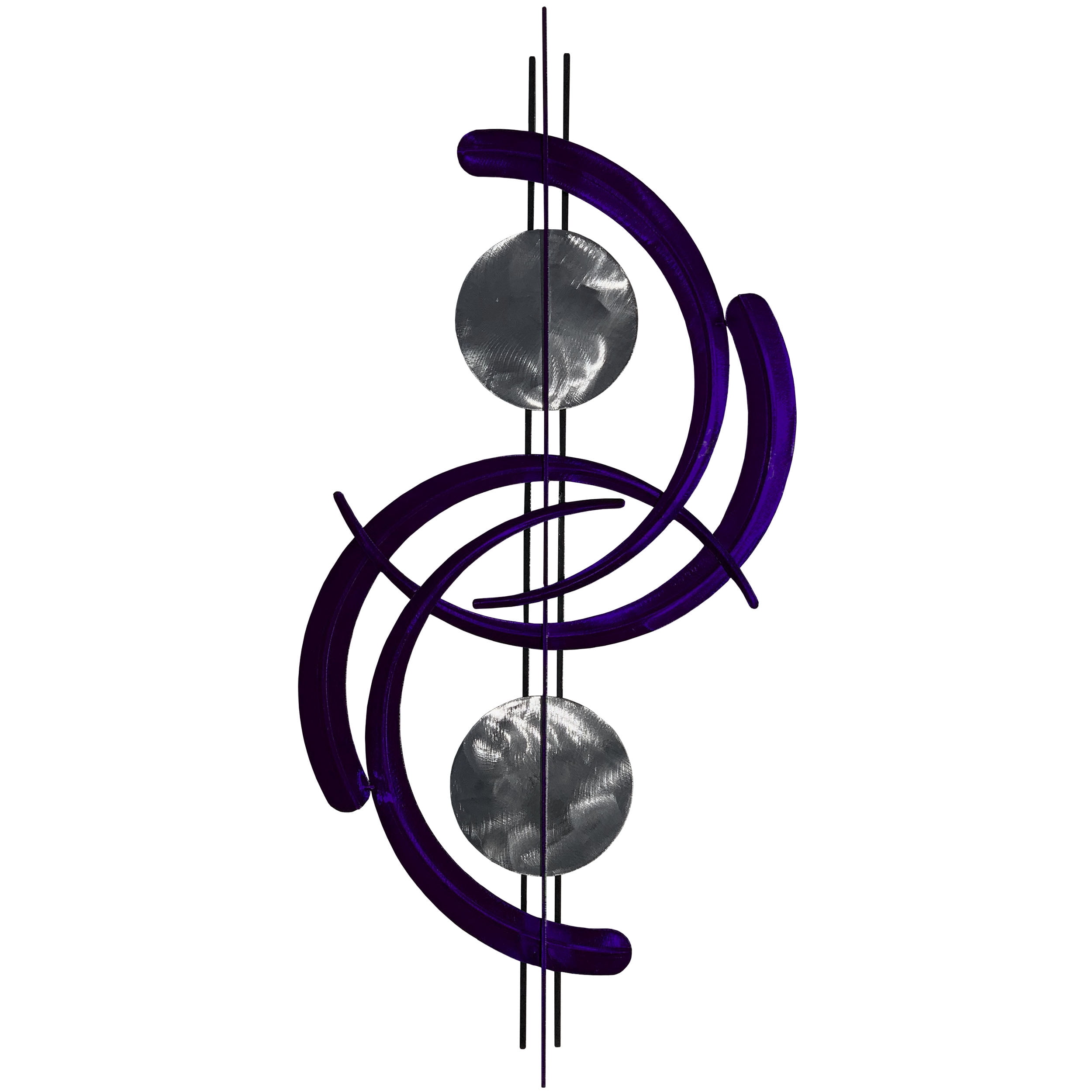 Sun Dogs 29" Metal Wall Art by Meyerdirk Art in Candy Purple - Walmart.com