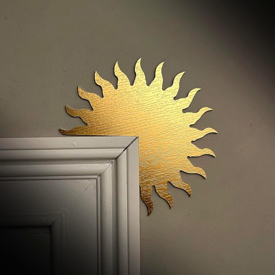 Sun Door Topper, Sun Door Corner Decor, Golden Sun decoration, Sun Wall ...
